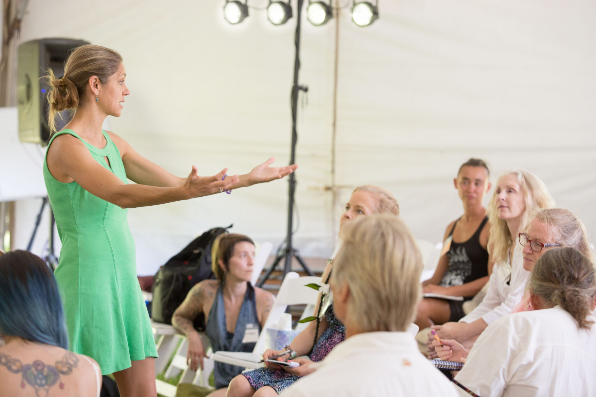Amy Teaching - The Institute for the Study of Birth, Breath and Death